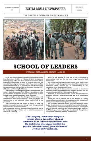 PUBLIC AFFAIRS OFFICER EUTM MALI EUROPEAN UNION | PDF