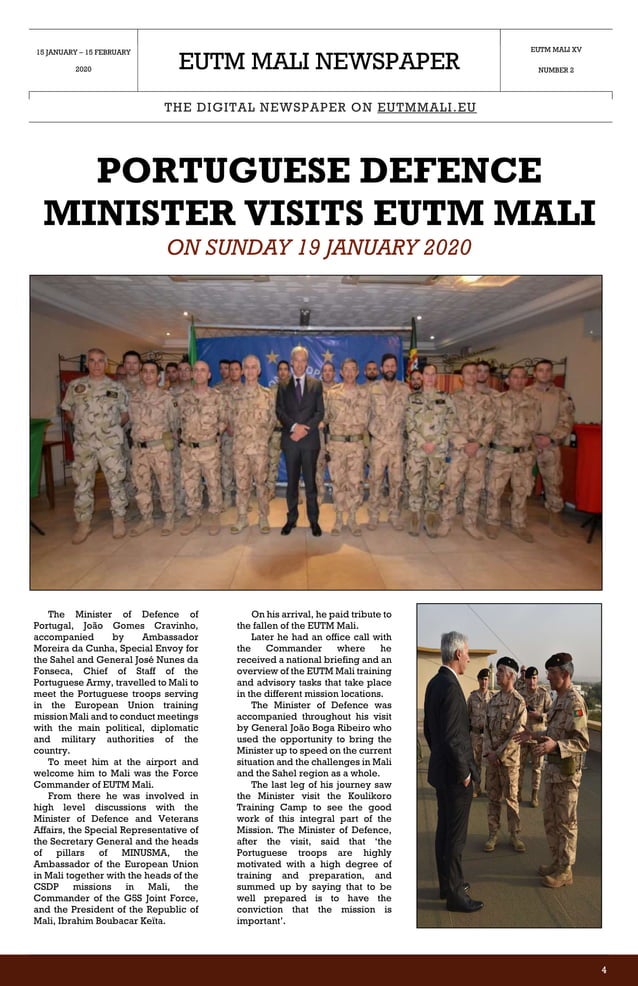 PUBLIC AFFAIRS OFFICER EUTM MALI EUROPEAN UNION | PDF