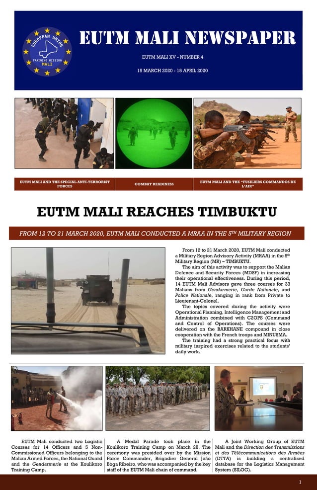 PUBLIC AFFAIRS OFFICER EUTM MALI EUROPEAN UNION | PDF