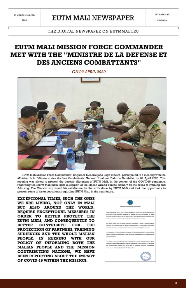 PUBLIC AFFAIRS OFFICER EUTM MALI EUROPEAN UNION | PDF