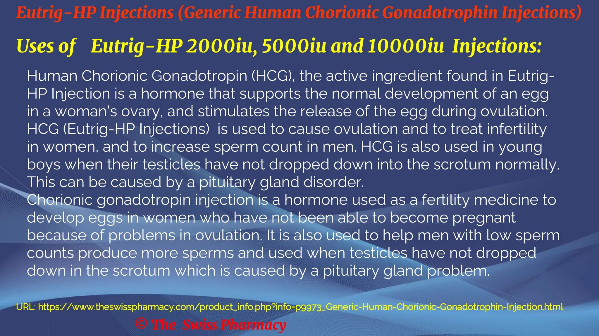 Eutrig-HP Injections (Generic Human Chorionic Gonadotrophin Injections ...