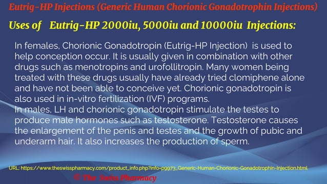 Eutrig-HP Injections (Generic Human Chorionic Gonadotrophin Injections ...
