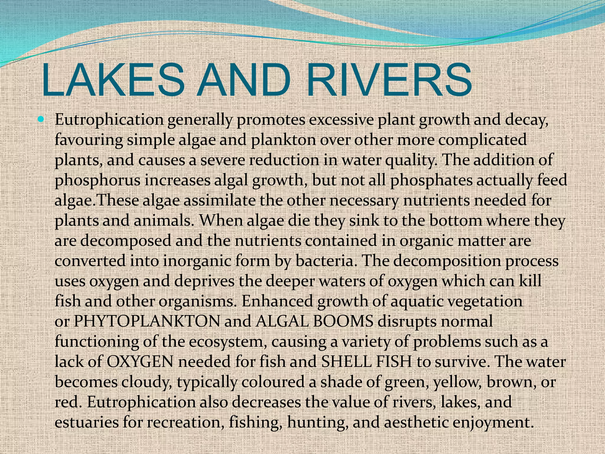 Eutrophication | PPTX