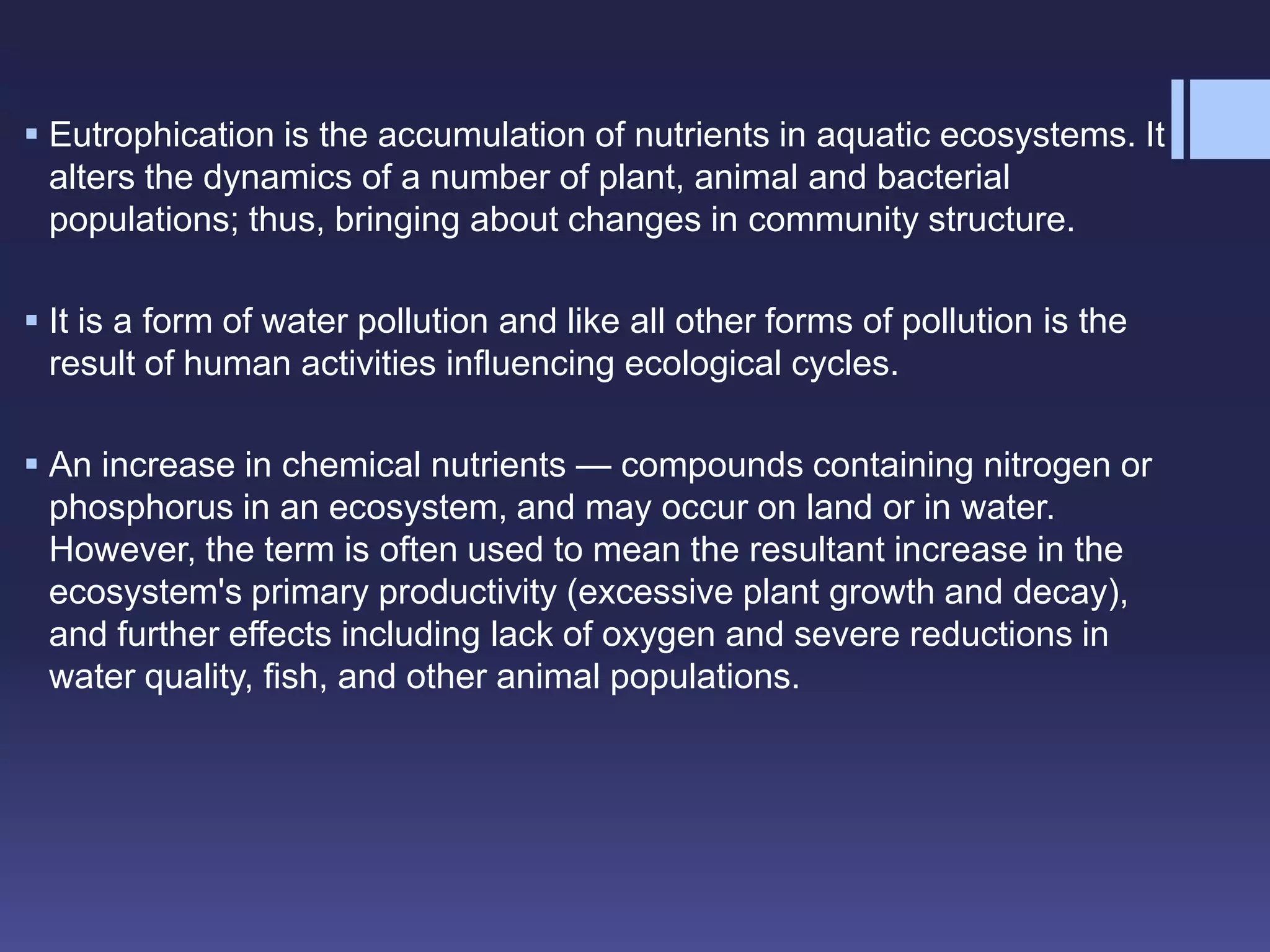 Eutrophication | PPTX