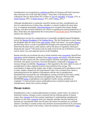 Eutrophication | PDF