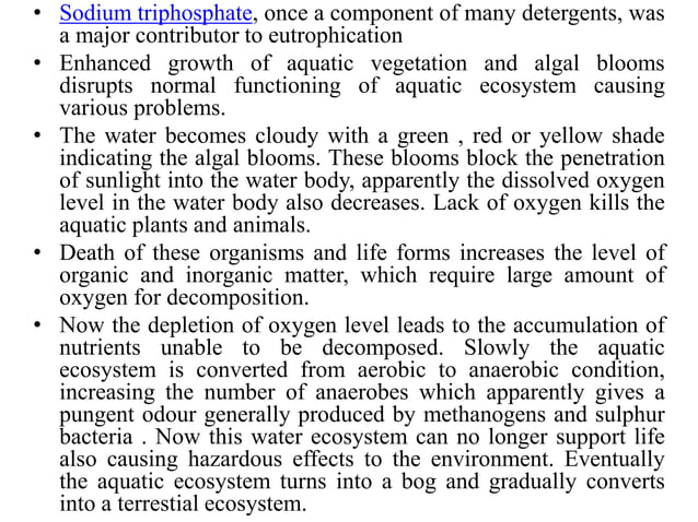 Eutrophication | PPTX | Science