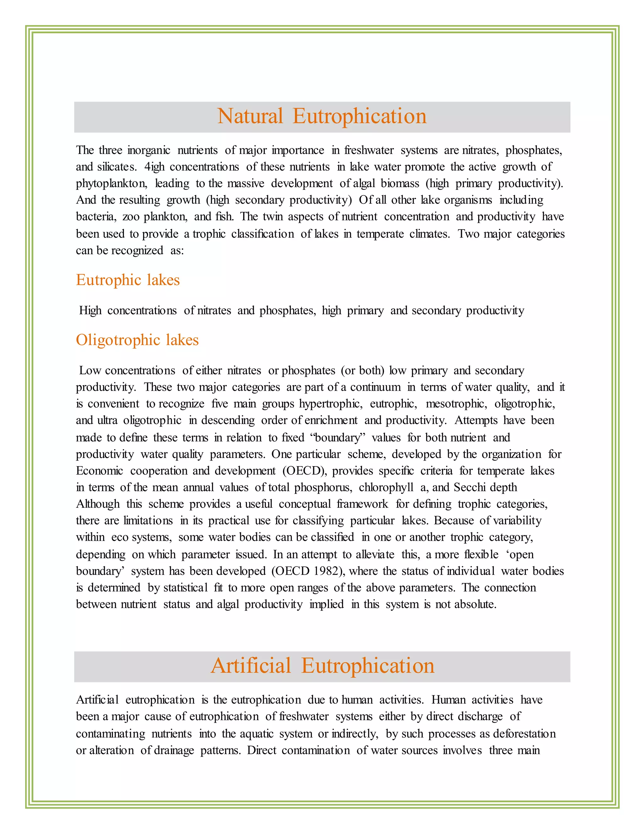 Eutrophication | DOCX