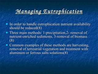 Eutrophication dimitar pavel_svetla_10_3 | PPT