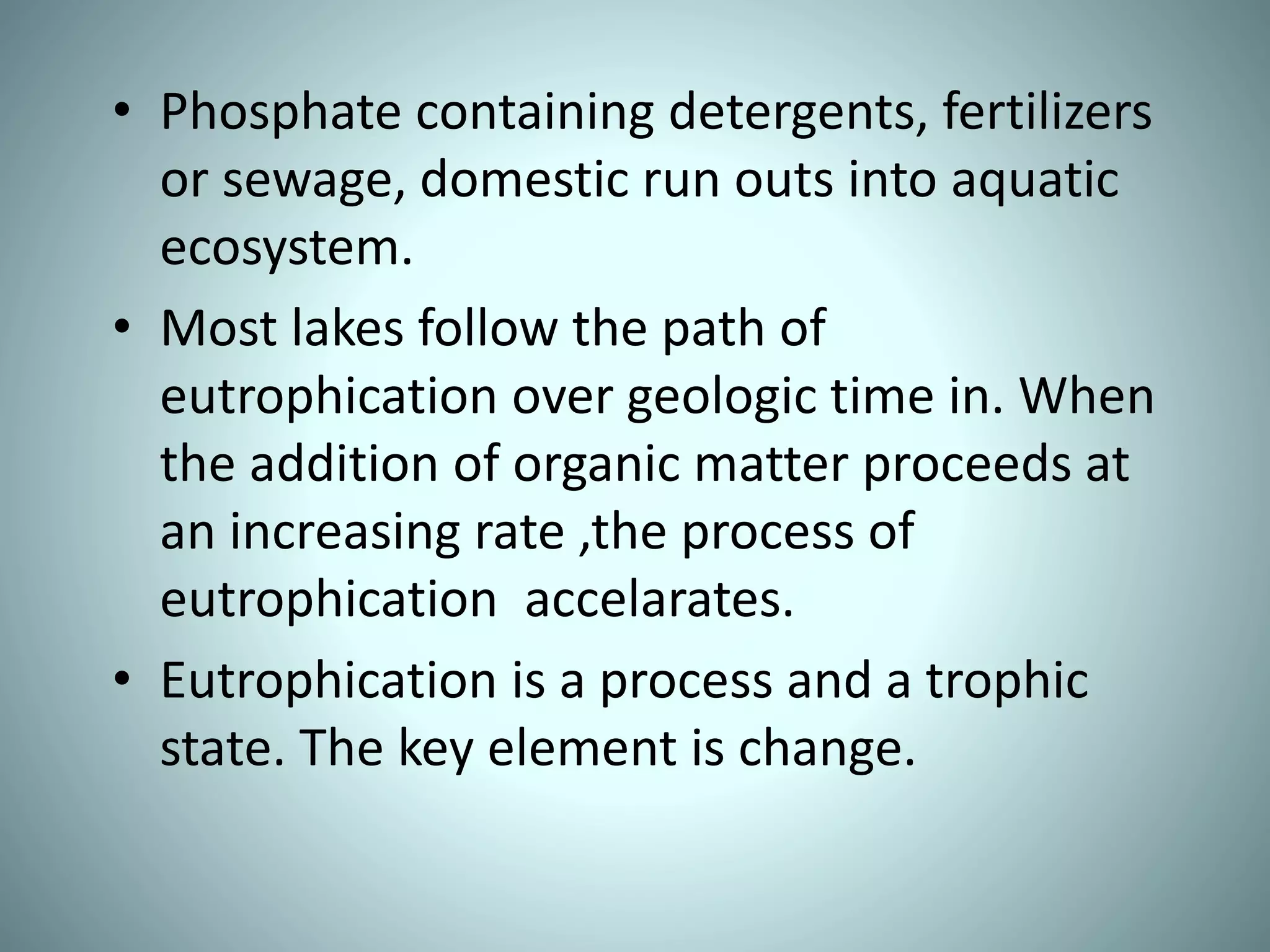 Eutrophication food chain in aquatic ecosystem | PPTX