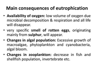 Eutrophication of water body | PPTX