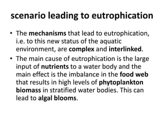 Eutrophication of water body | PPTX