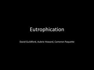 UMaine Eutrophication Presentation | PPT