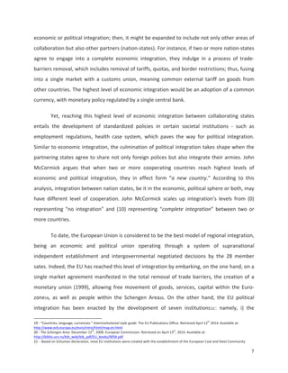 Supranational Integration Versus Intergovernmental Structure: The ...