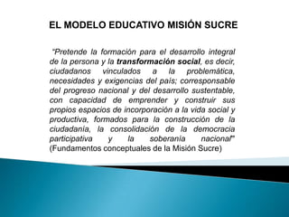 Mision Sucre | PPTX