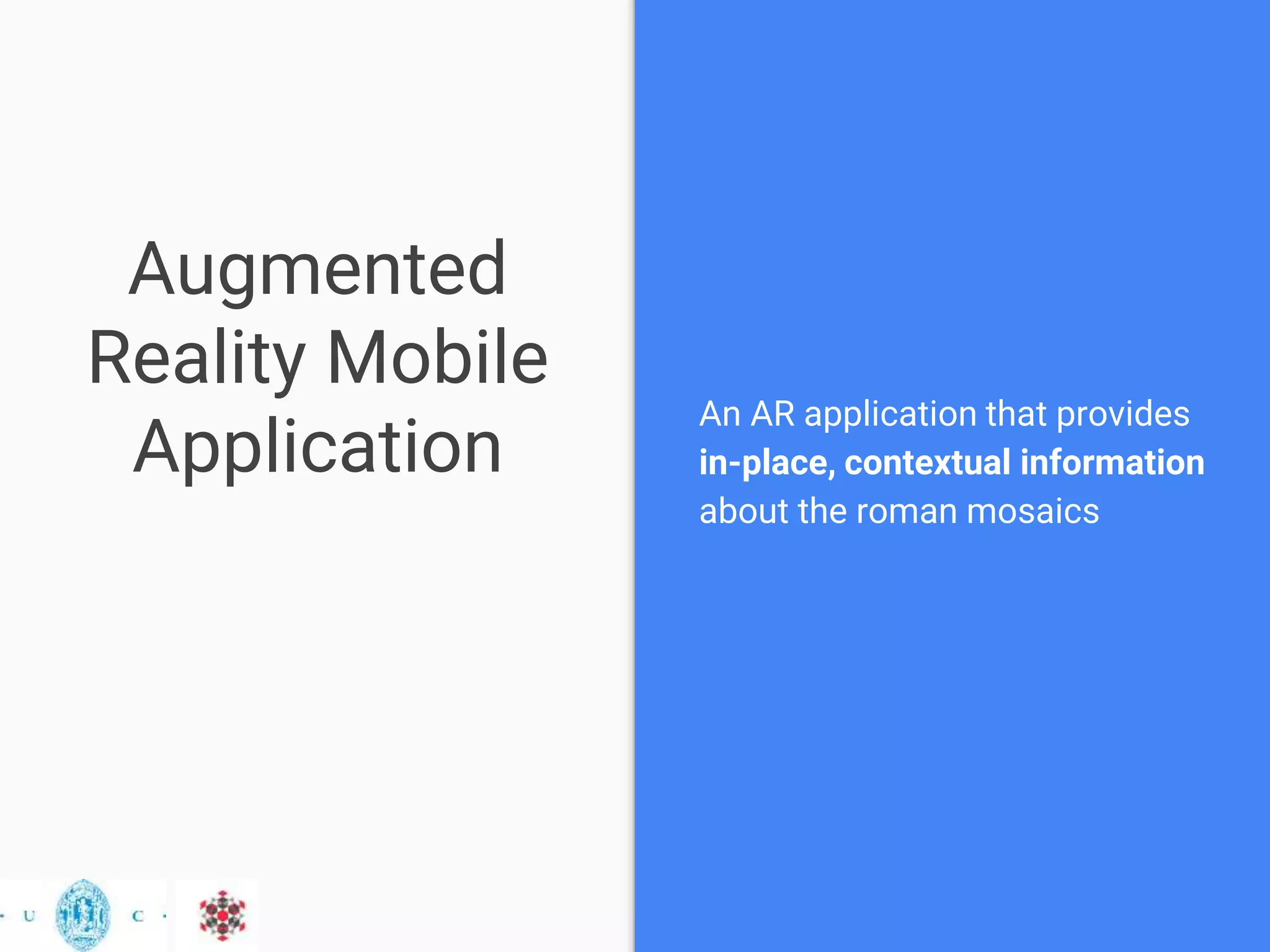 Evaluation of Multi-Platform Mobile AR Frameworks for Roman Mosaic ...