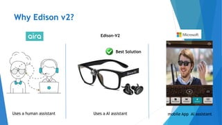 EdisonV2 - Smart Vision for Visually Impaired | PPTX