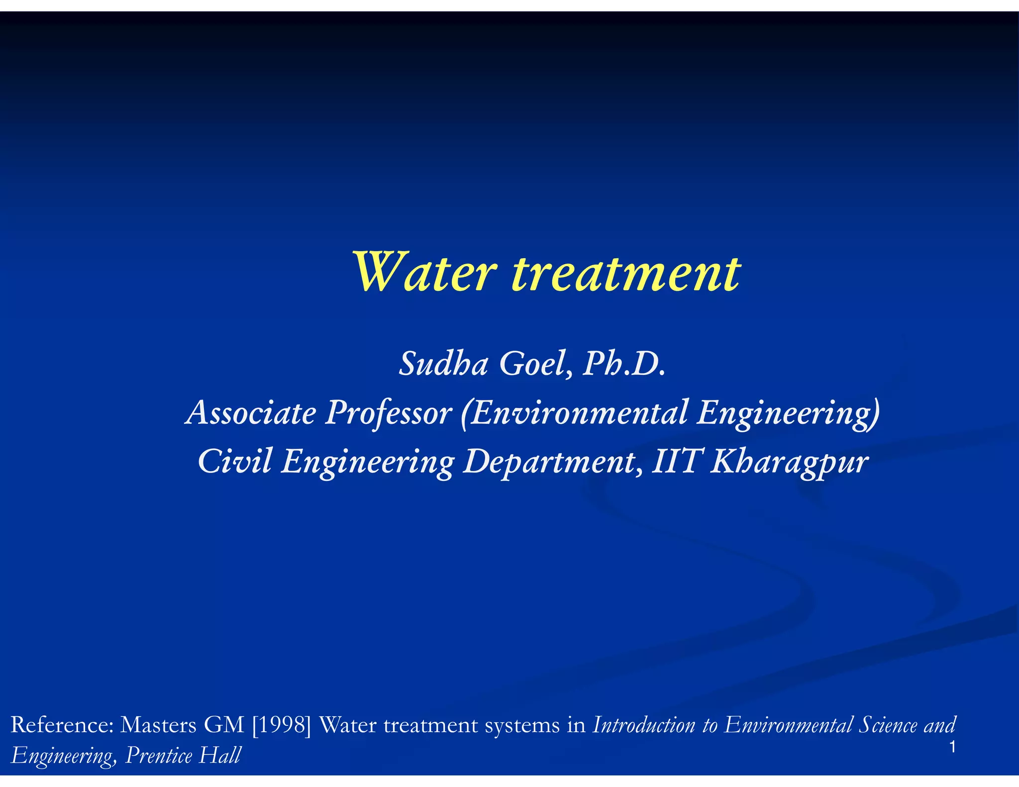water treatment slides | PDF