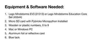Reconocimiento de números con Lego Mindstorms EV3 | PPT