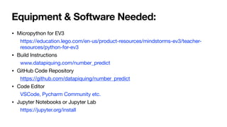 Reconocimiento de números con Lego Mindstorms EV3 | PPT