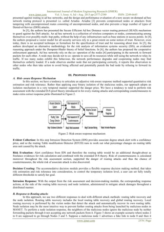 An Optimal Risk- Aware Mechanism for Countering Routing Attacks in MANETs | PDF | Information ...
