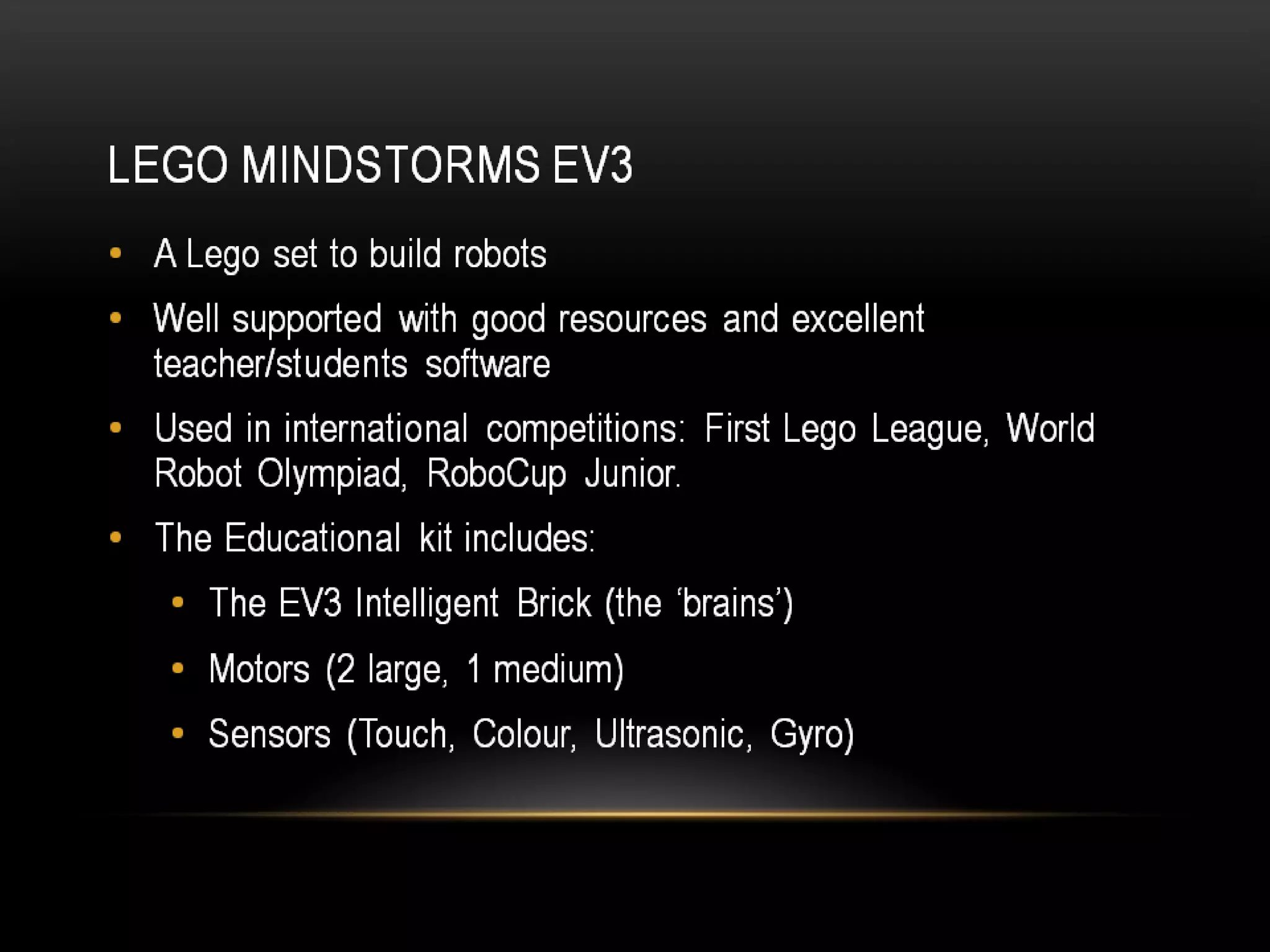 Lego Mindstorms EV3 - teaching & learning | PPTX