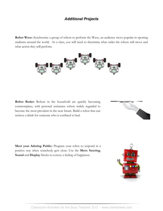 Ev3 student worksheets | PDF | Robotics | Technology & Computing