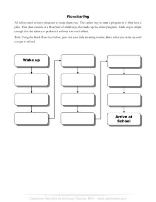 Ev3 student worksheets | PDF | Robotics | Technology & Computing