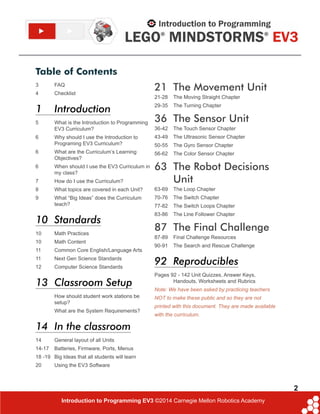 Ev3 teachers guide web | PDF
