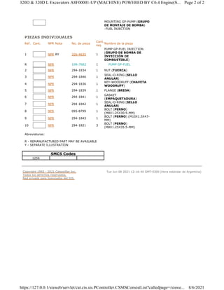 Ev 417 bomba y junta | PDF