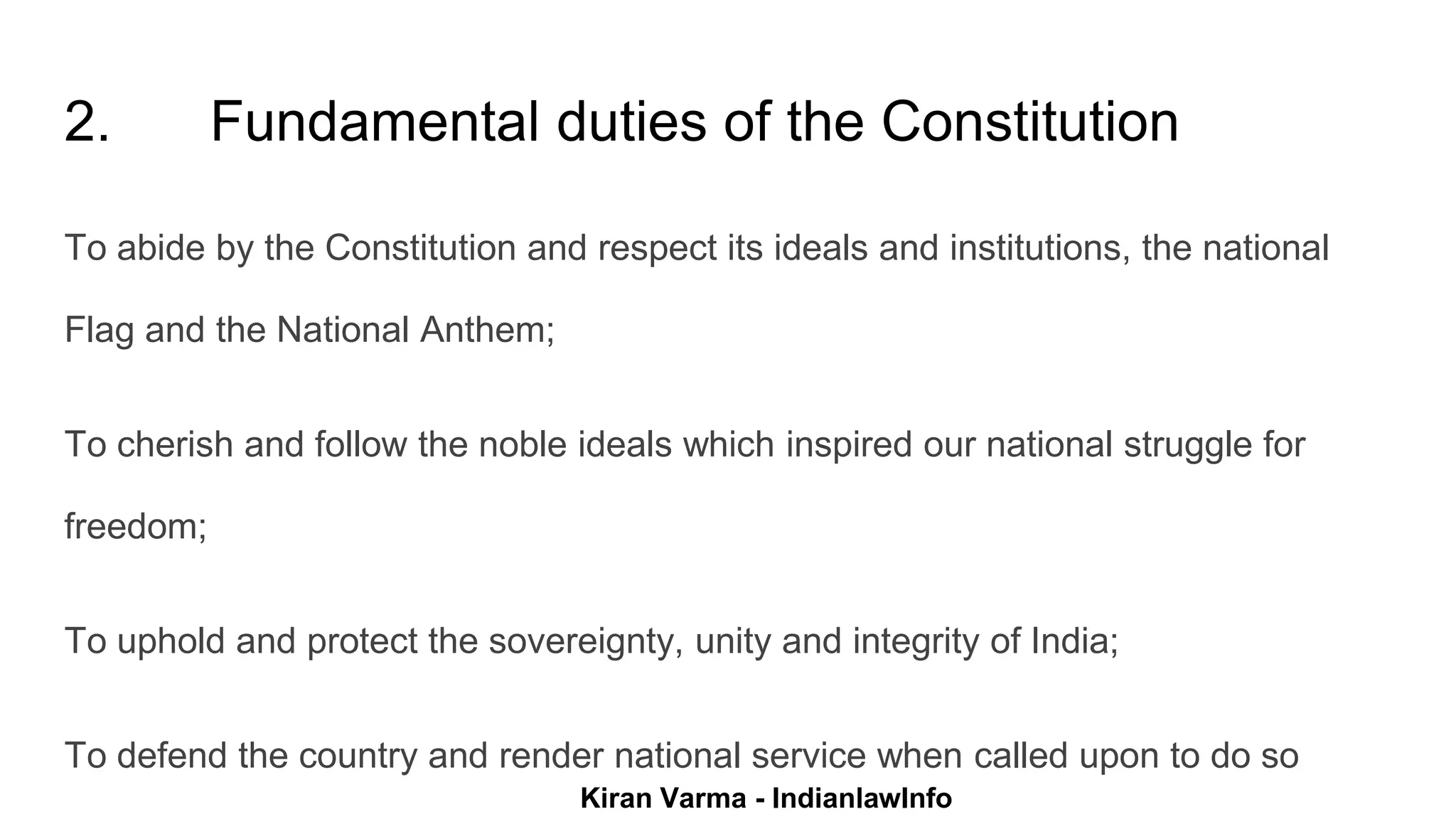 Fundamental duties of the constitution | PPTX