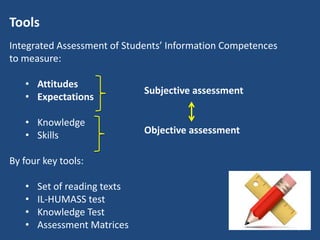 Designing and Implementing Web Based Tools to Asess Information ...