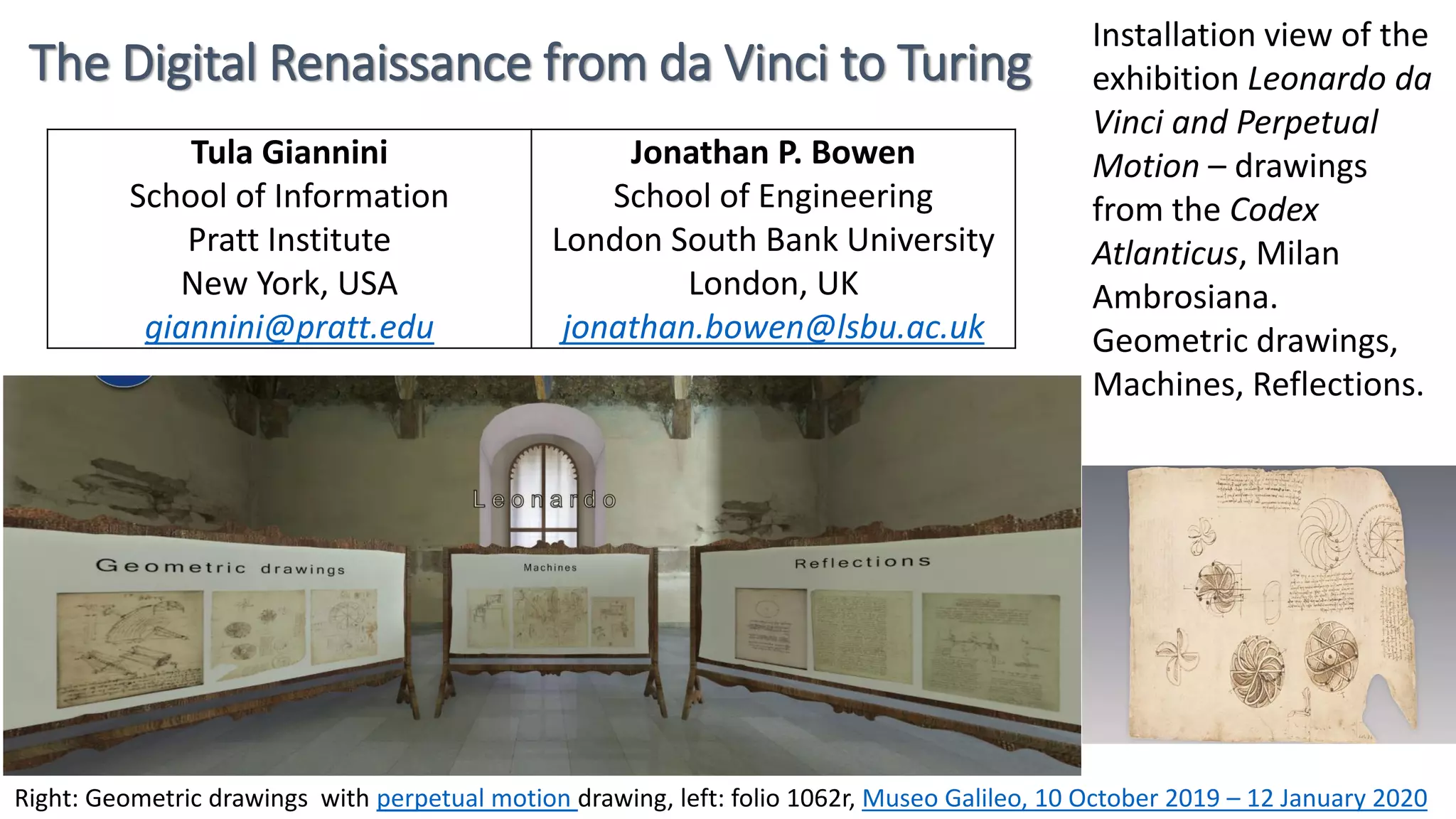 The Digital Renaissance from da Vinci to Turing | PPT