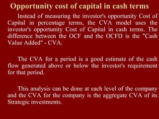 EVA, OVA, MVA, CFROI, CVA & TBR | PPTX