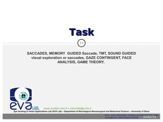 EVA – EYE TRACKING - STIMULUS INTEGRATED SEMI AUTOMATIC CASE BASE ...