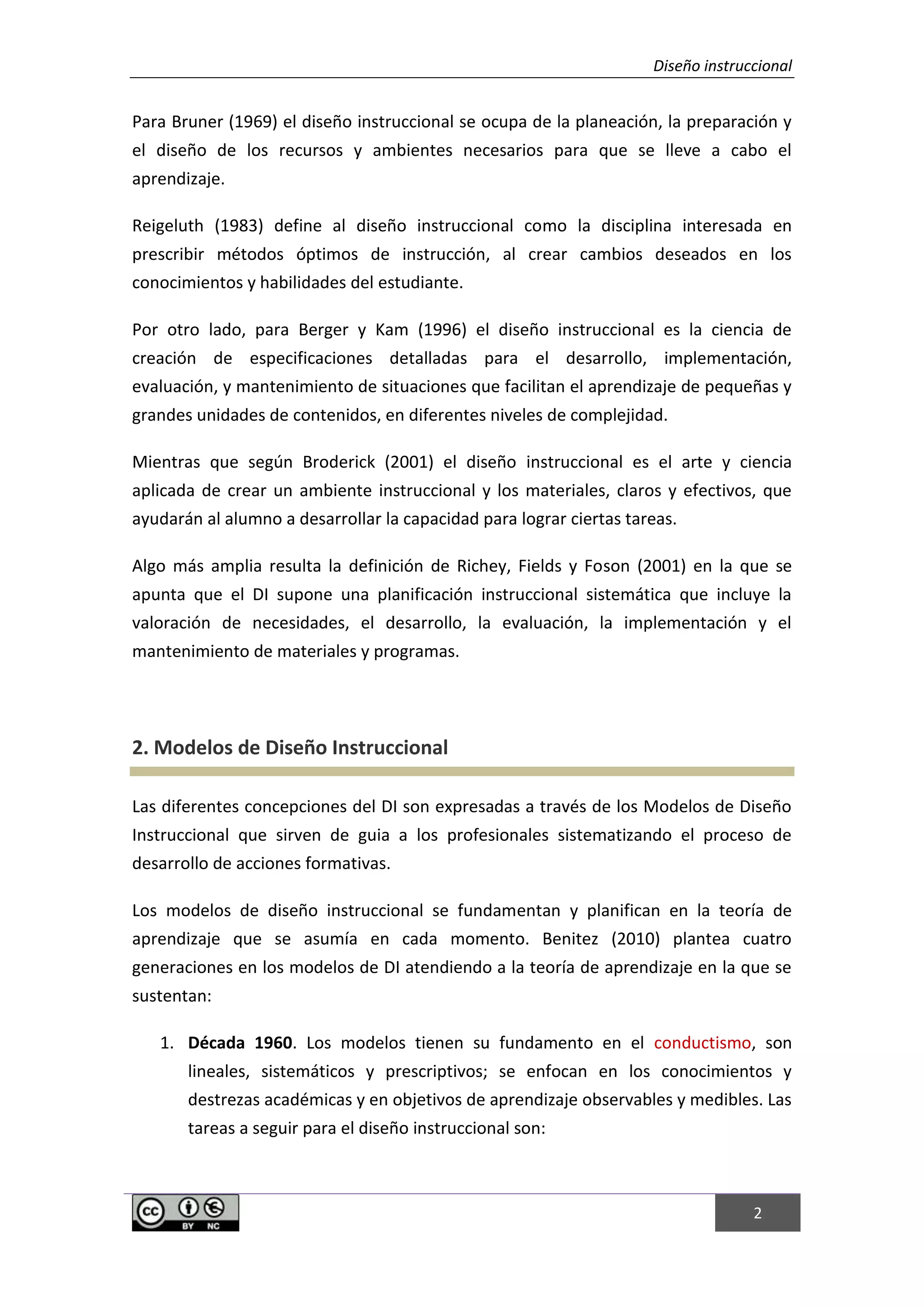 Diseño Instruccional para e-Learning | PDF