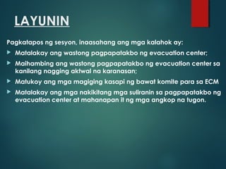 Evacuation center management | PPT