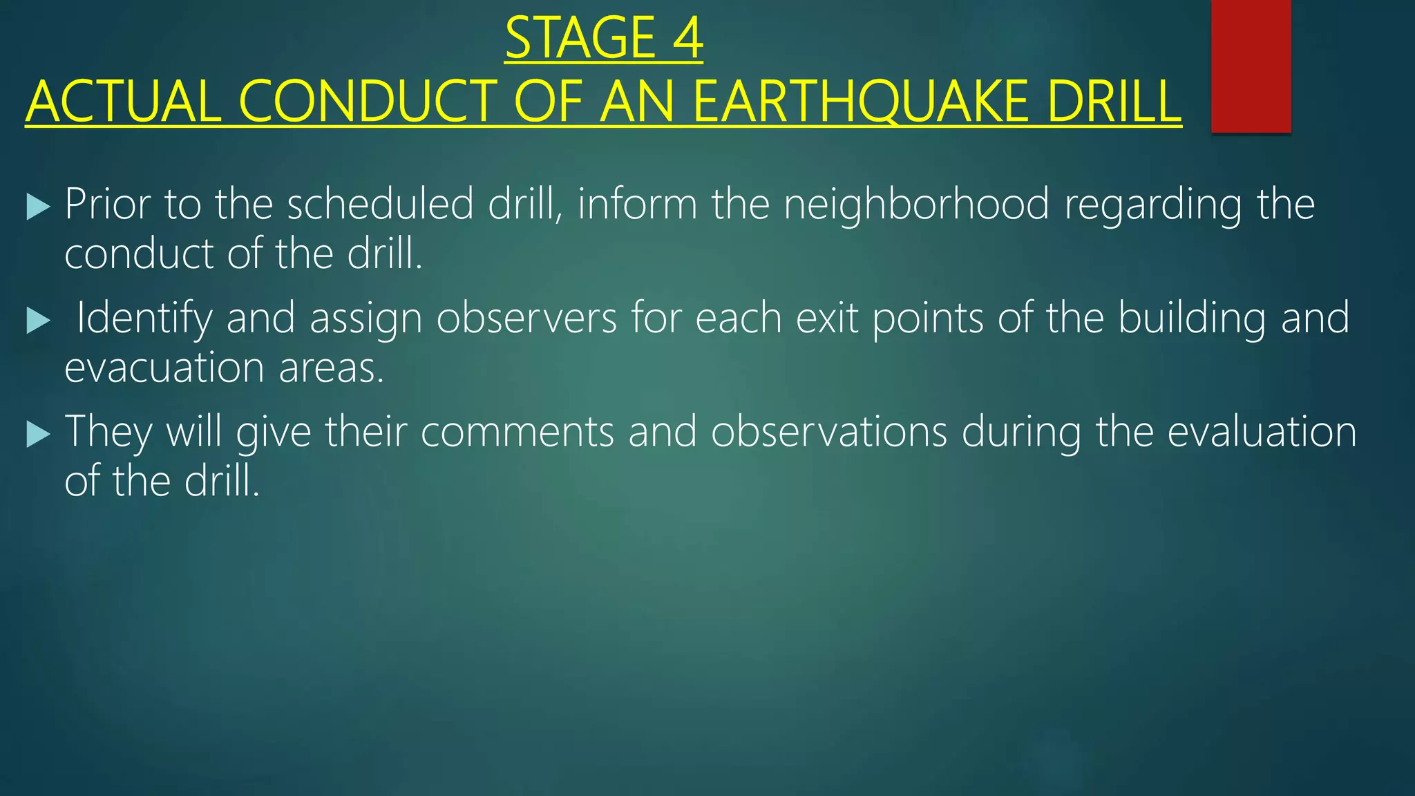 Earthquake Evacuation drill in School Safety | PPTX