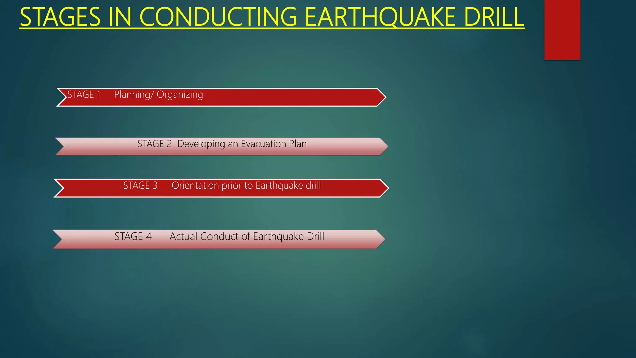 Earthquake Evacuation drill in School Safety | PPTX