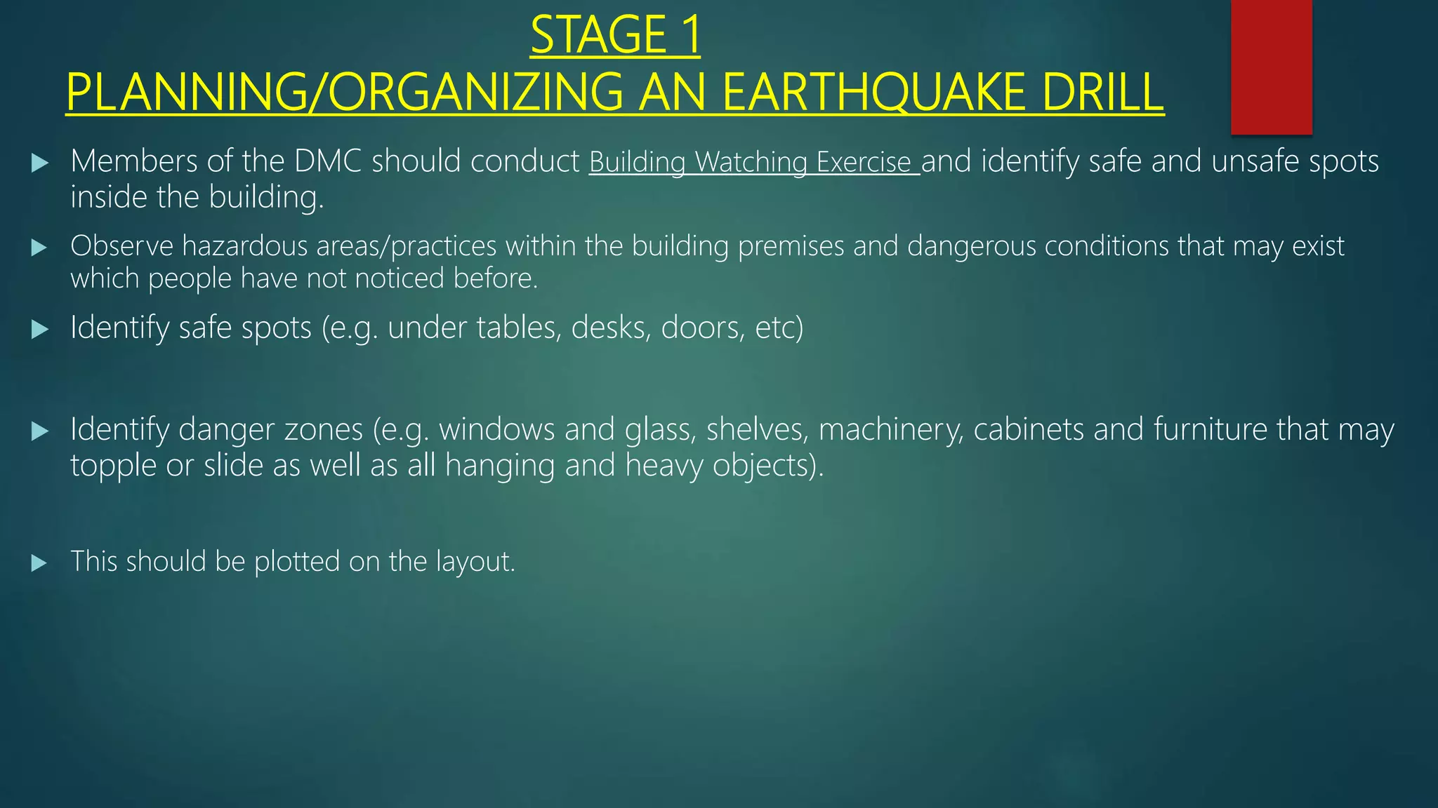 Earthquake Evacuation drill in School Safety | PPTX