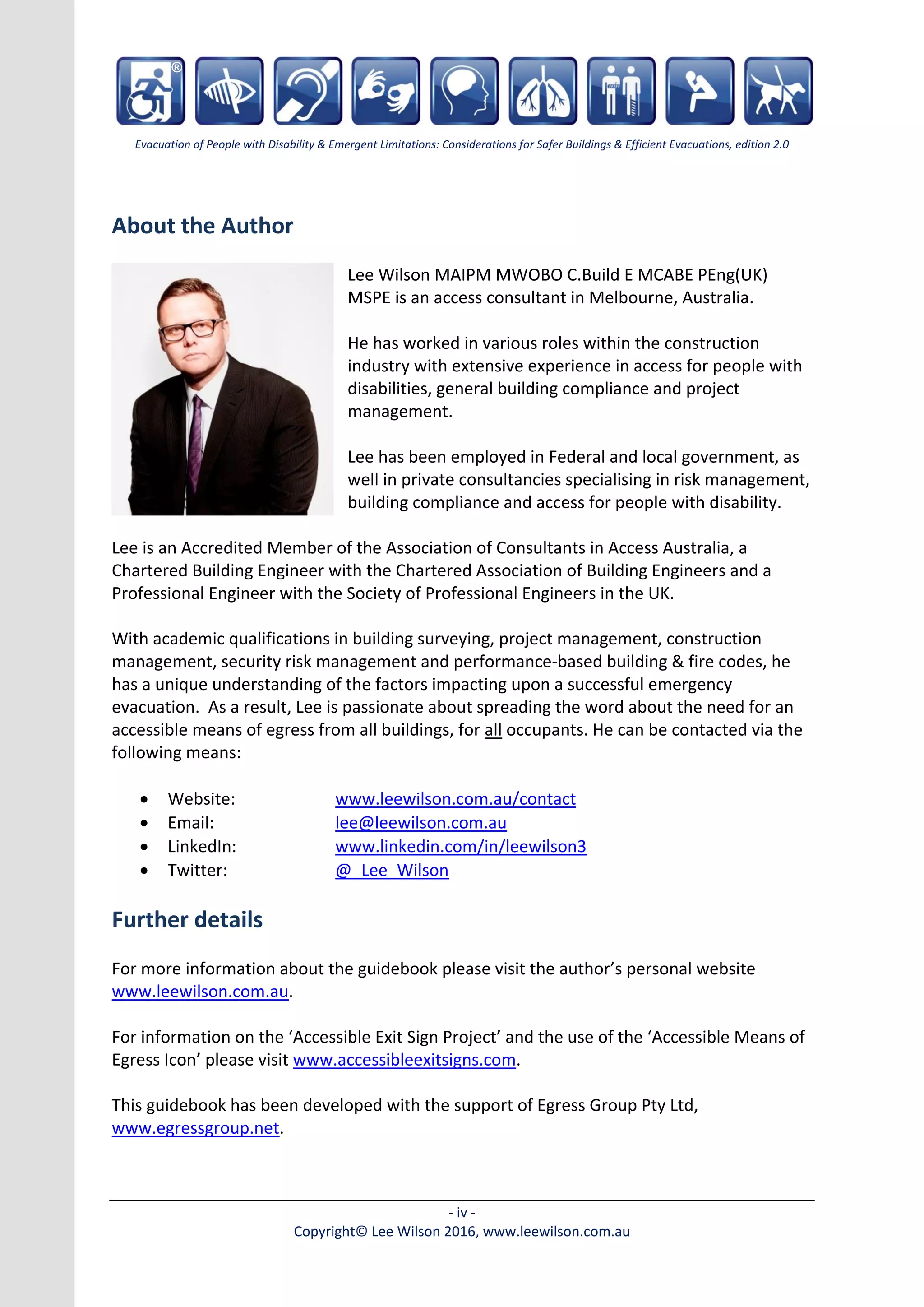 Evacuation of People with Disability and Emergent Limitations ...