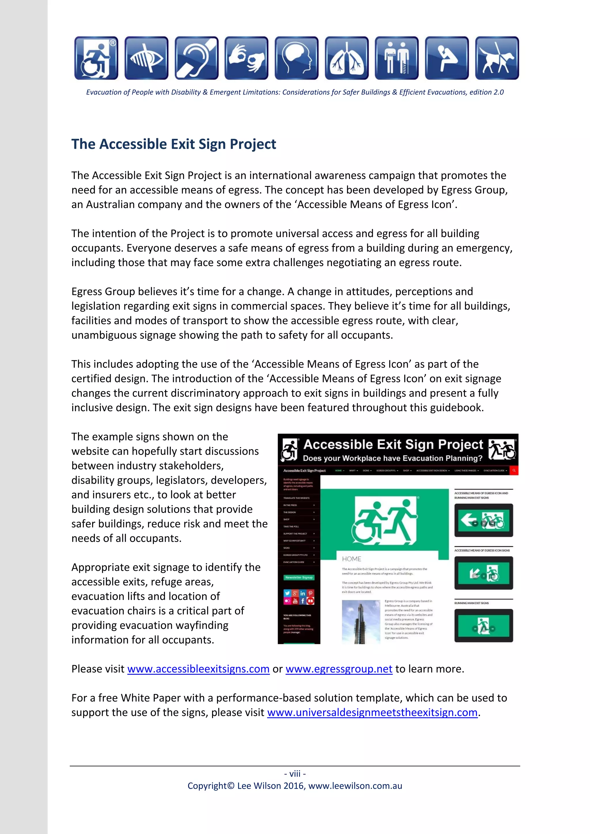Evacuation of People with Disability and Emergent Limitations ...