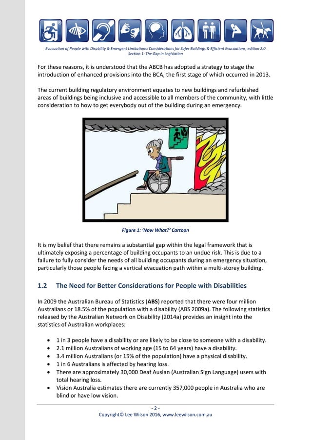 Evacuation of People with Disability and Emergent Limitations ...