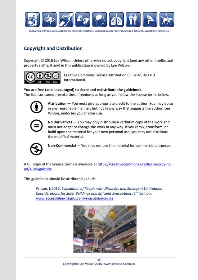 Evacuation of People with Disability and Emergent Limitations ...