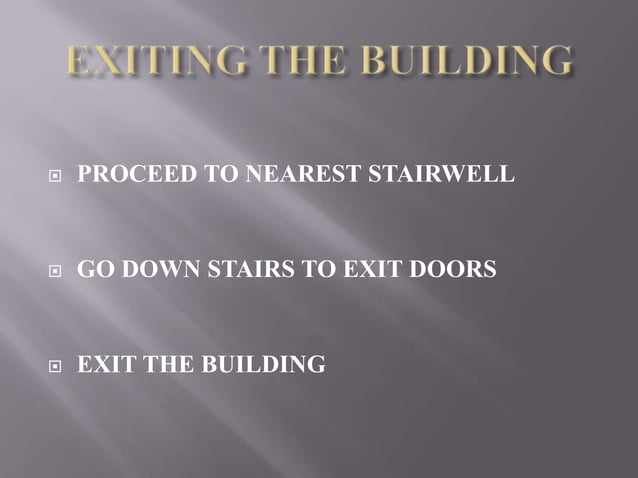 Evacuation of the rtc building | PPT