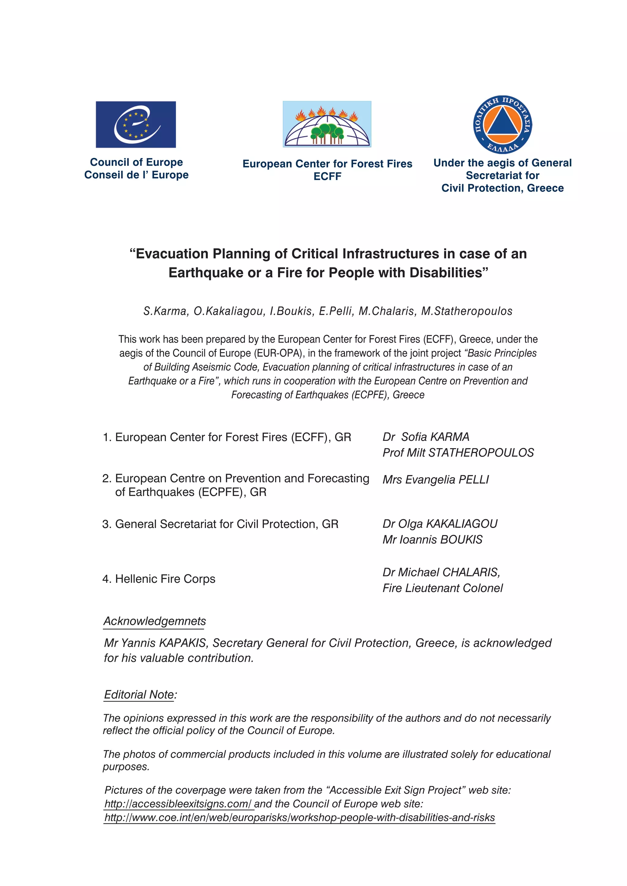 Evacuation planning for people with disabilities in case of an ...