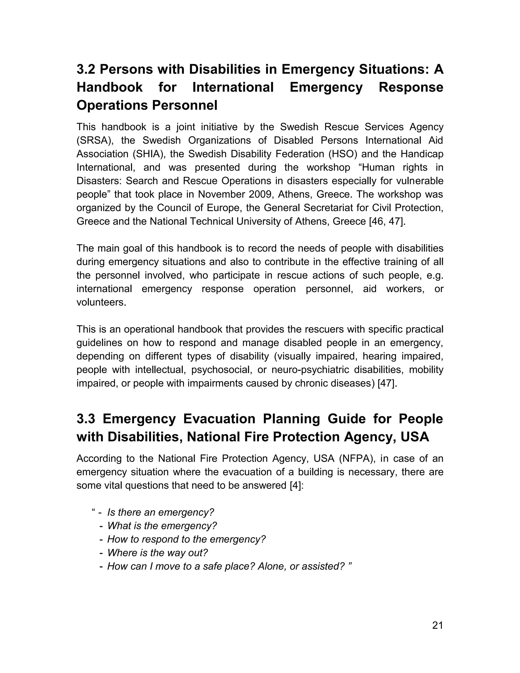 Evacuation planning for people with disabilities in case of an ...
