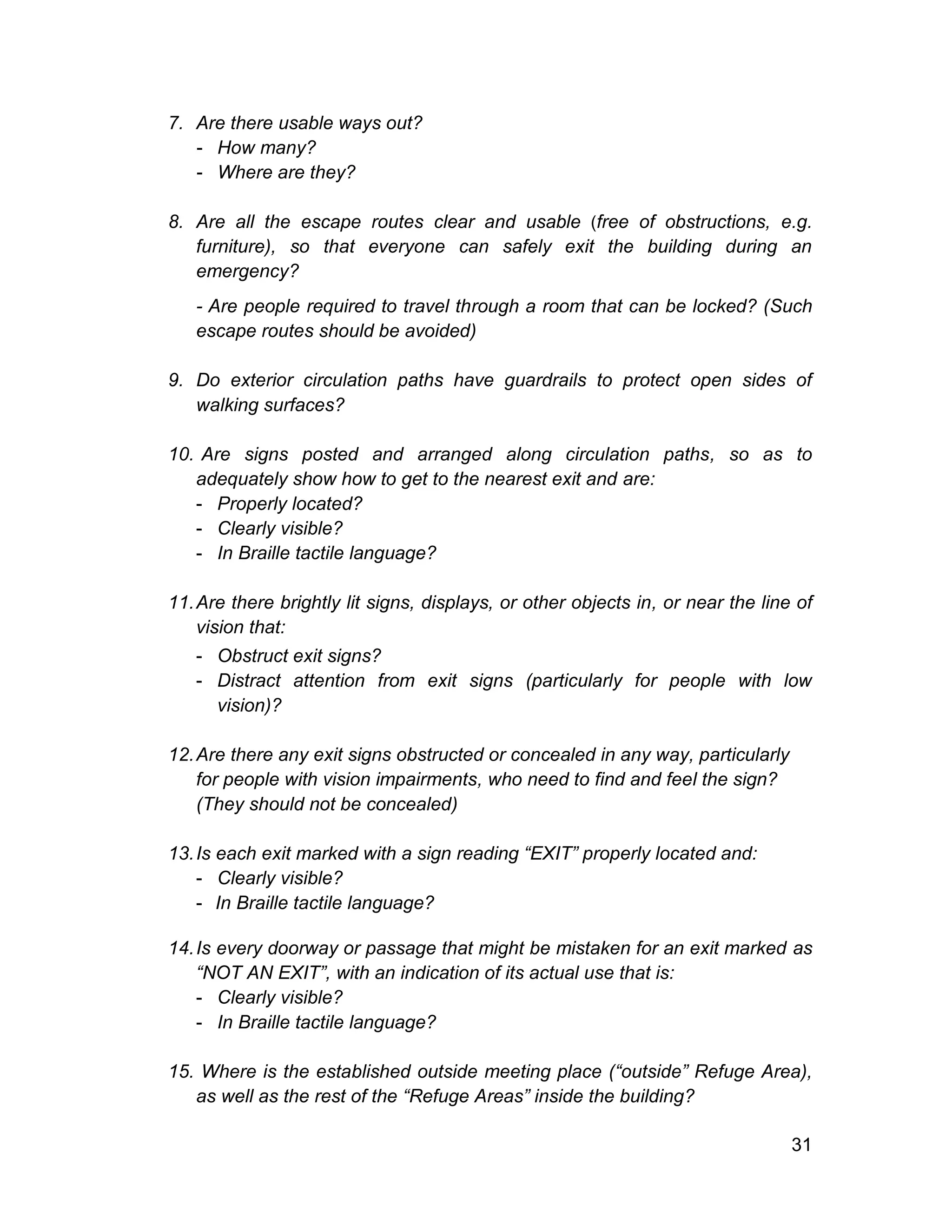 Evacuation planning for people with disabilities in case of an ...