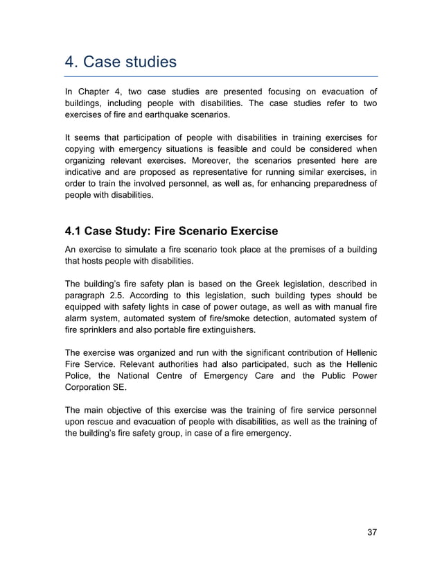 Evacuation planning for people with disabilities in case of an ...