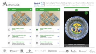 Presentation and results of ArchAIDE project - EAA2018 | PDF