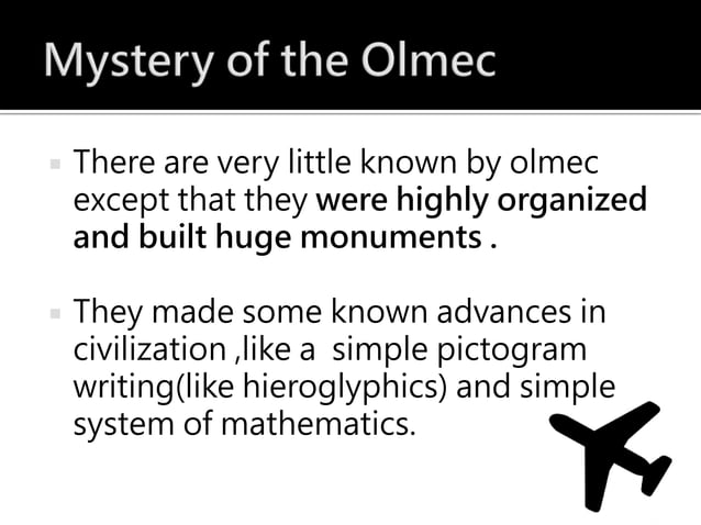 Ancient Civilizations : Olmec | PPTX